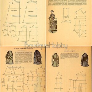 Victorian Vintage Sewing Patterns Pdf Book,pattern Dress,historical ...