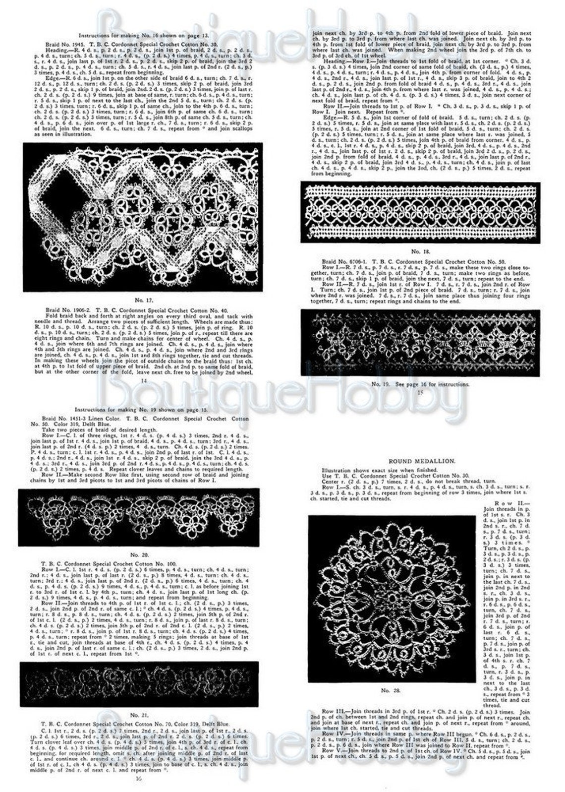 Vintage tatting patterns tutorialhand made lace rare | Etsy