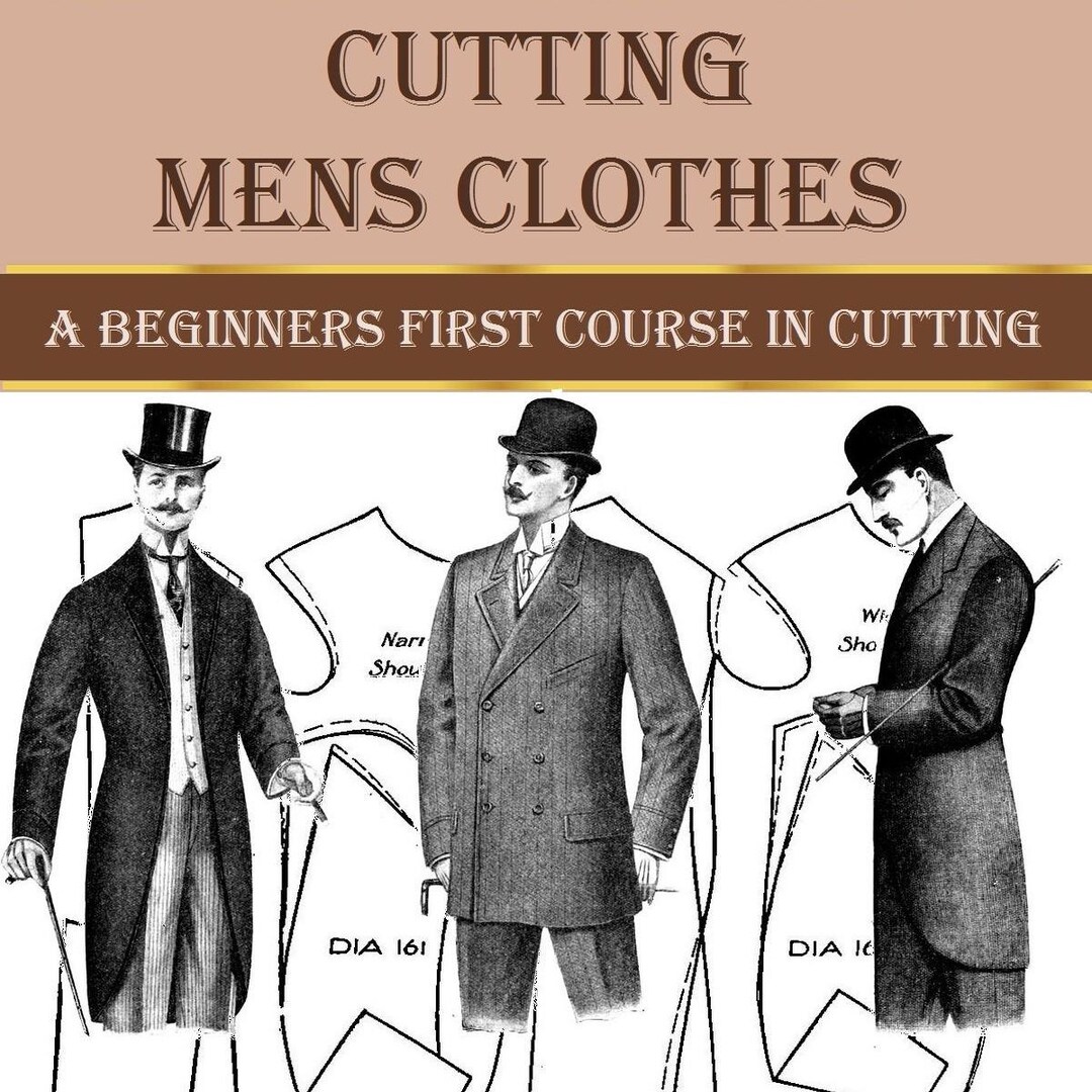 Vintage Men's Sewing Pattern,tailored,garment Cutting,first Course in ...