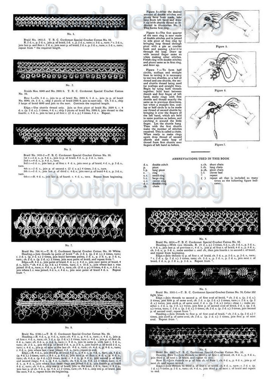 Vintage tatting patterns tutorialhand made lace rare | Etsy