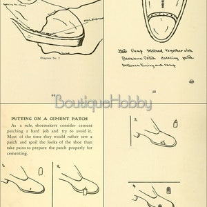 How to Repair Shoes,crafting Books,hand Made Antique Shoes,shoe Making ...