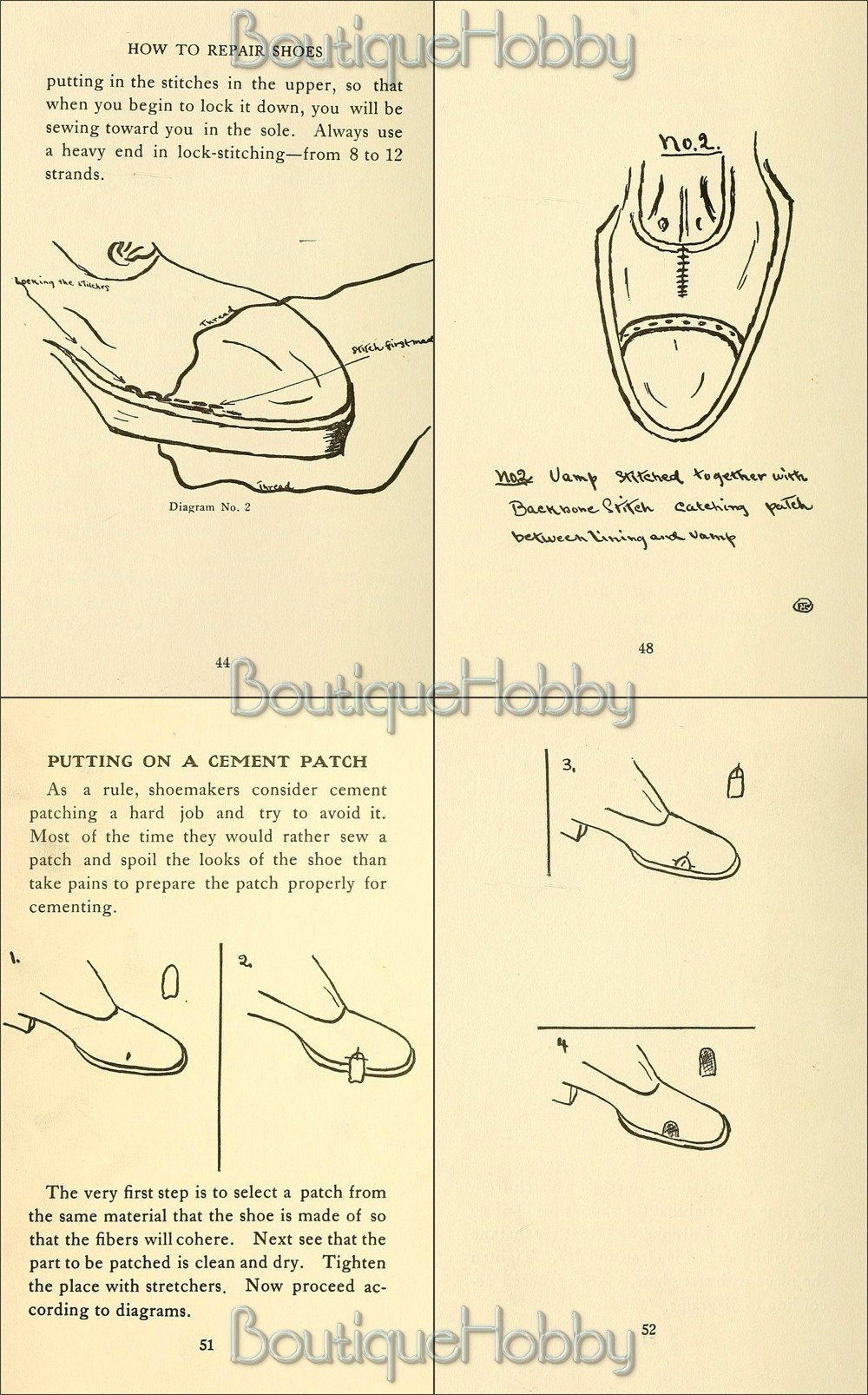 How to Repair Shoes,crafting Books,hand Made Antique Shoes,shoe Making ...