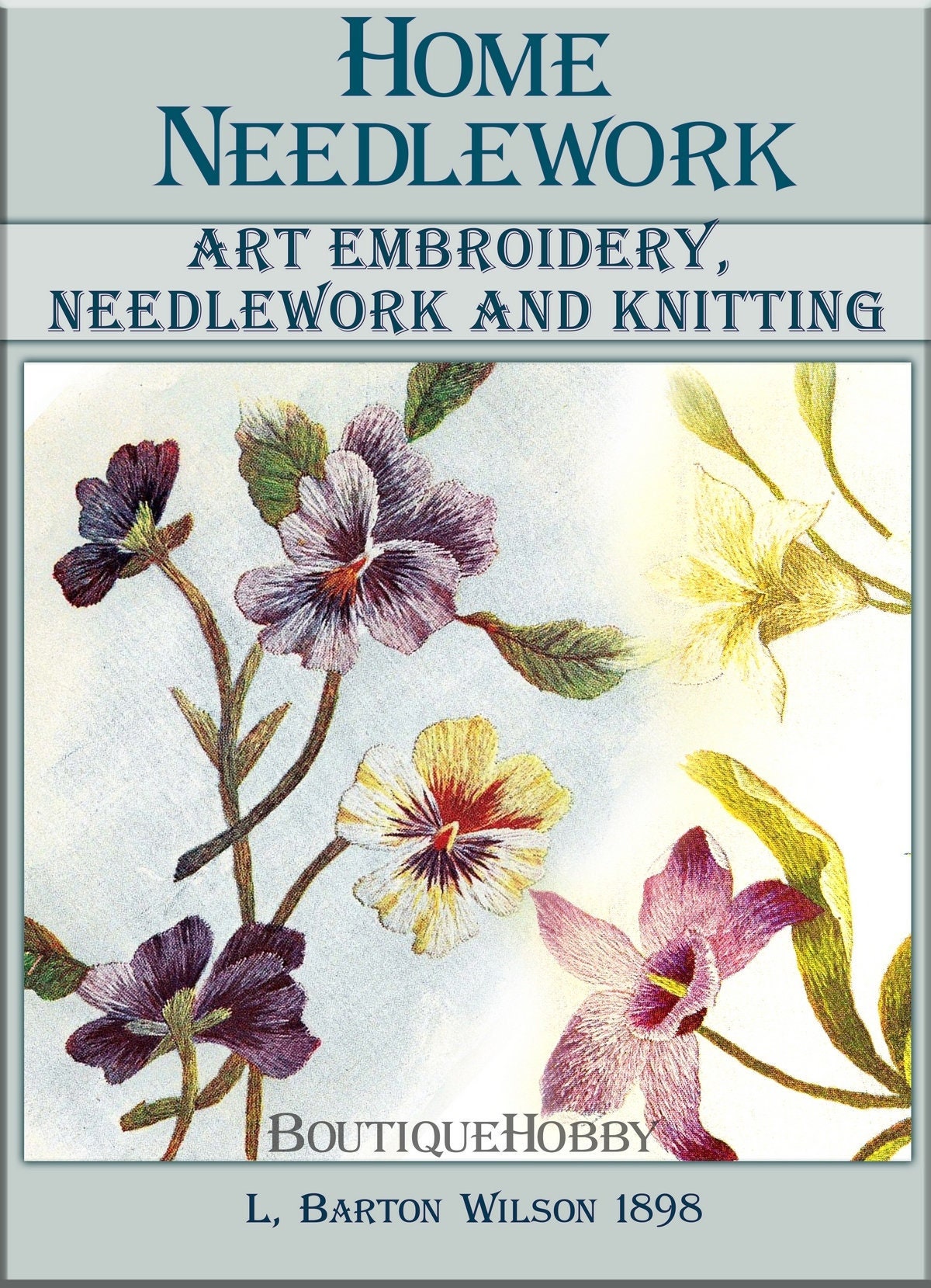 Victorian Hand Embroidery Designs Patterns Bookvintage - Etsy