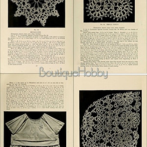 Vintage Tatting Patterns Tutorial,hand Made Lace Rare Books,tatting ...
