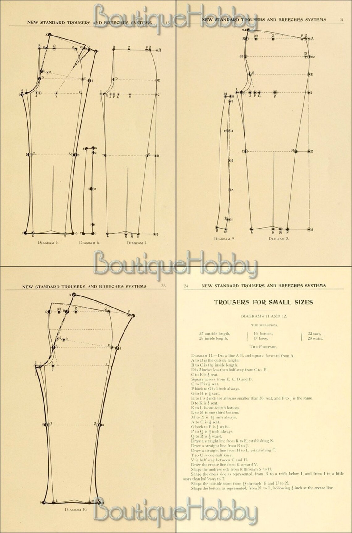 Vintage Trouser Mens Sewing Patternsmens Garmentsnew - Etsy