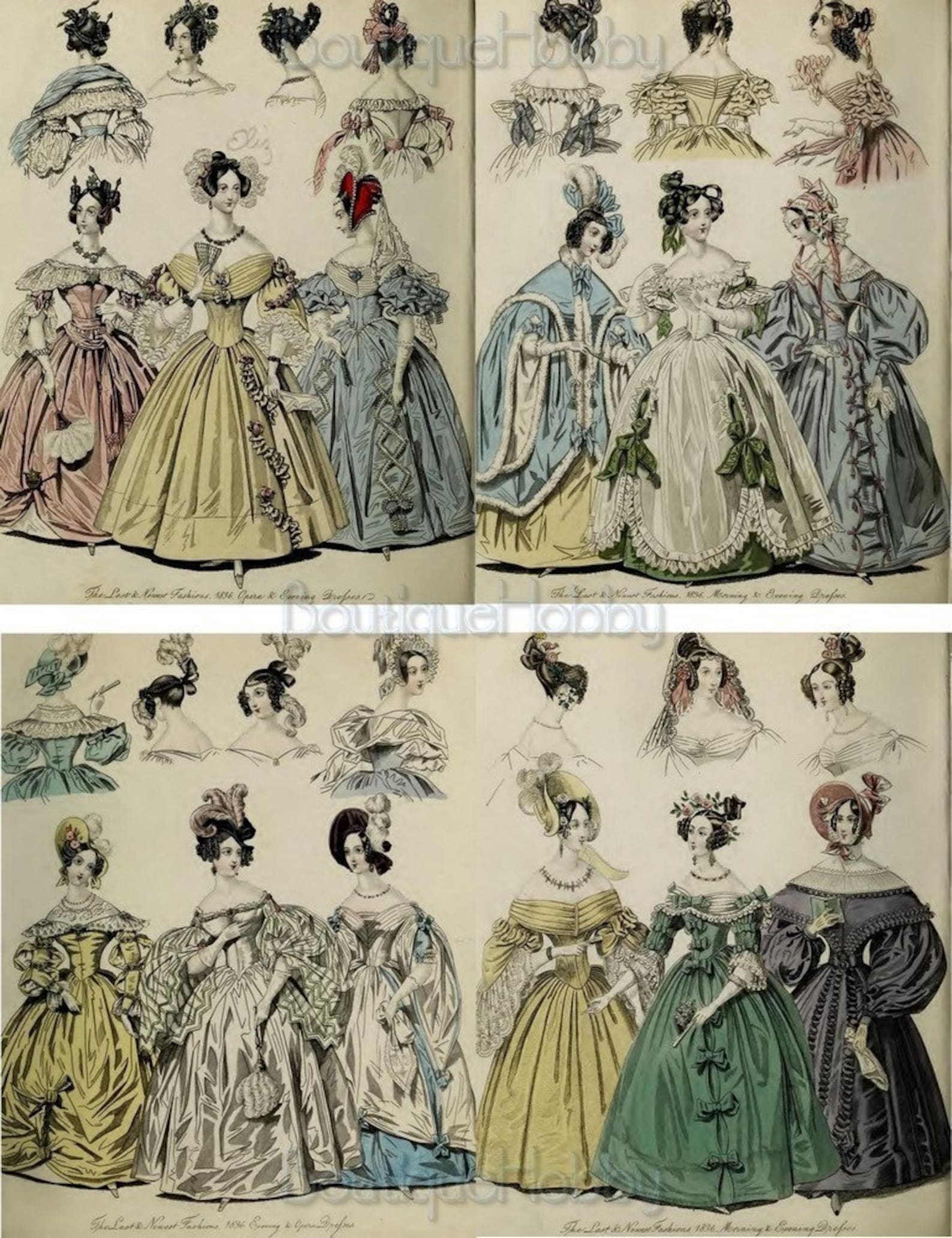 Vintage Victorian Fashions Catalogantique Dress Designrare - Etsy