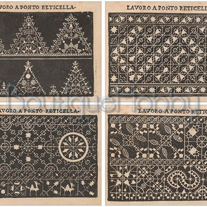 Italian Renaissance Embroidery Patterns Lace Book,vintage Patterns-2 - Etsy