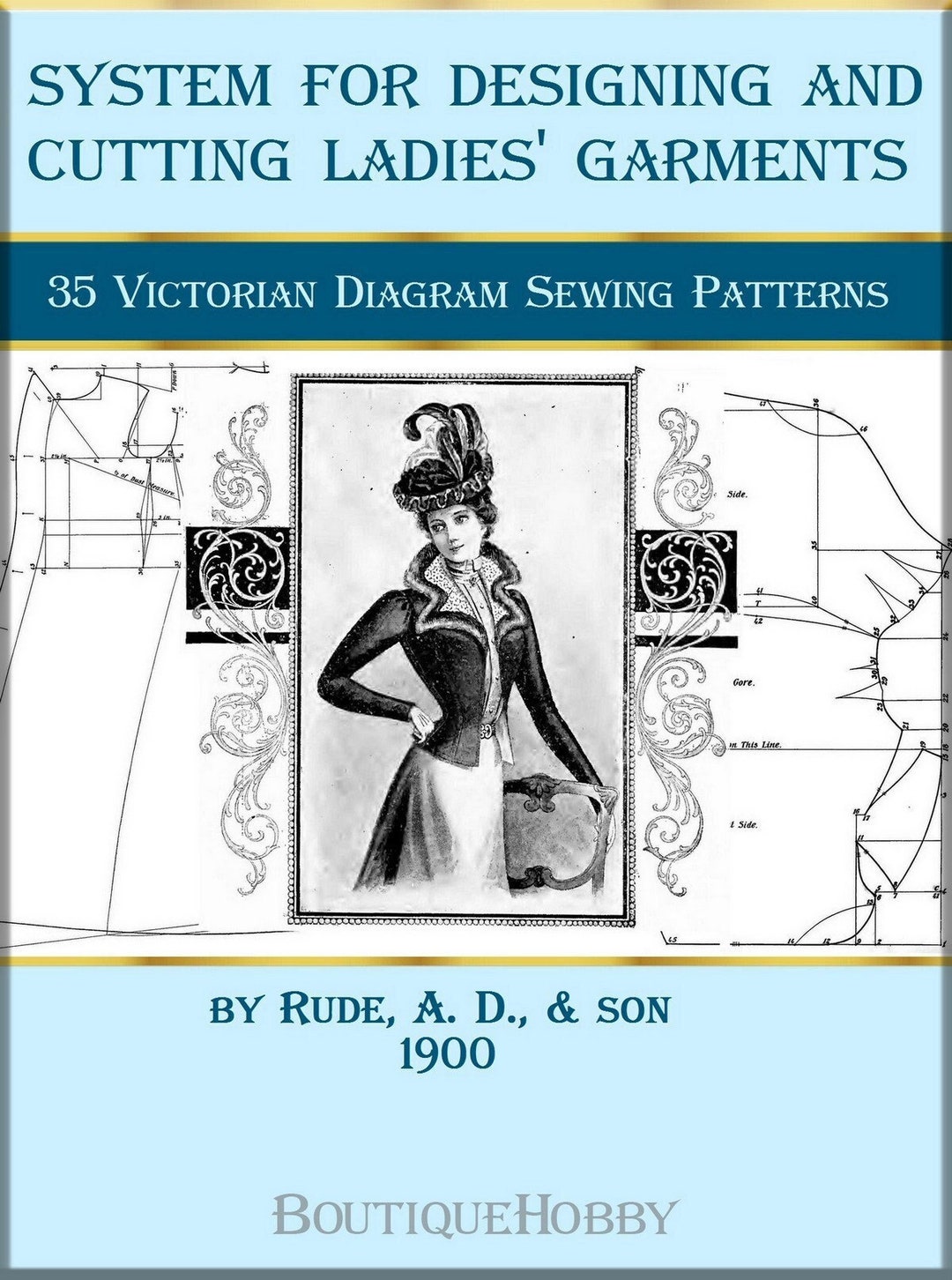 Vintage Victorian Sewing Patterns Guide,old Books,dress Patterns for ...