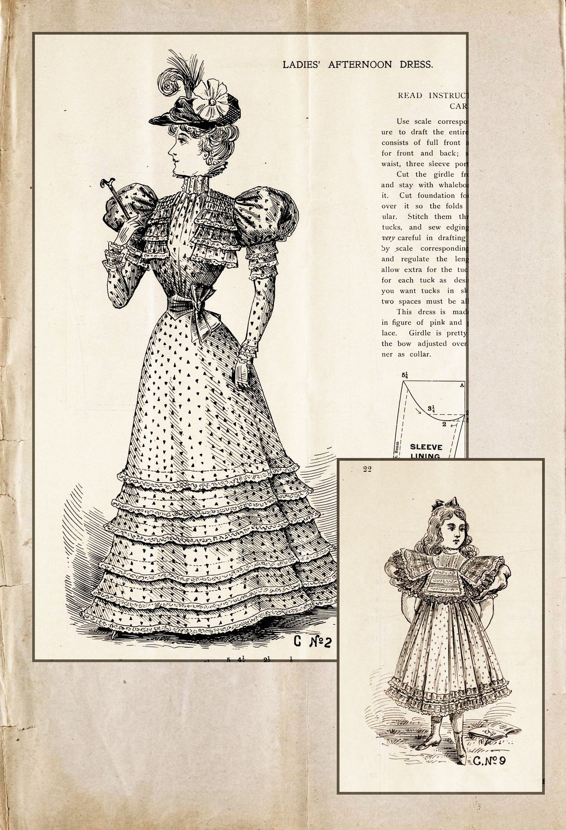 Victorian Bookvintage Sewing Patterns 17 Dresses the Garment | Etsy