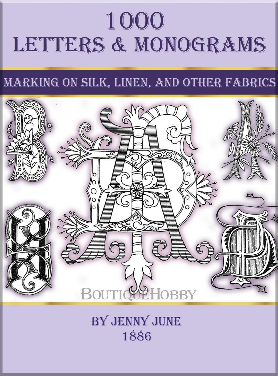 1000 Vintage Embroidery Fonts Pattern Design,monogram Patterns,hand ...