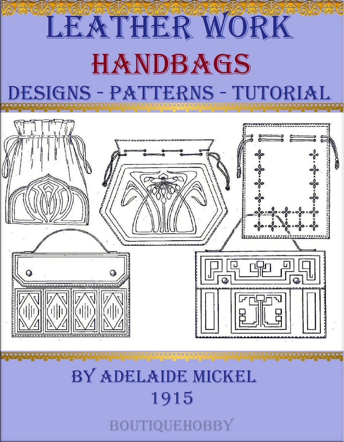 How to Make Leather Bagdesigns-pattern-tutorialcrafting Book - Etsy