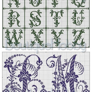 Vintage Alphabet,cross Stitch,pattern Books,collection of 3 - Etsy