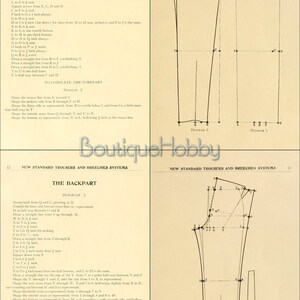 Vintage Trouser Mens Sewing Patterns,mens Garments,new Standard ...