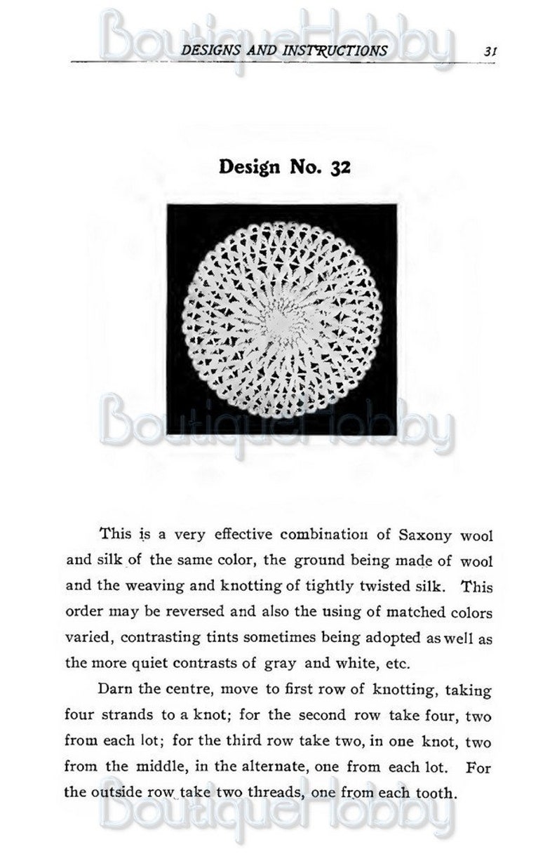 Vintage Needlework Patterns Book45 Hand Made Teneriffe Lace - Etsy