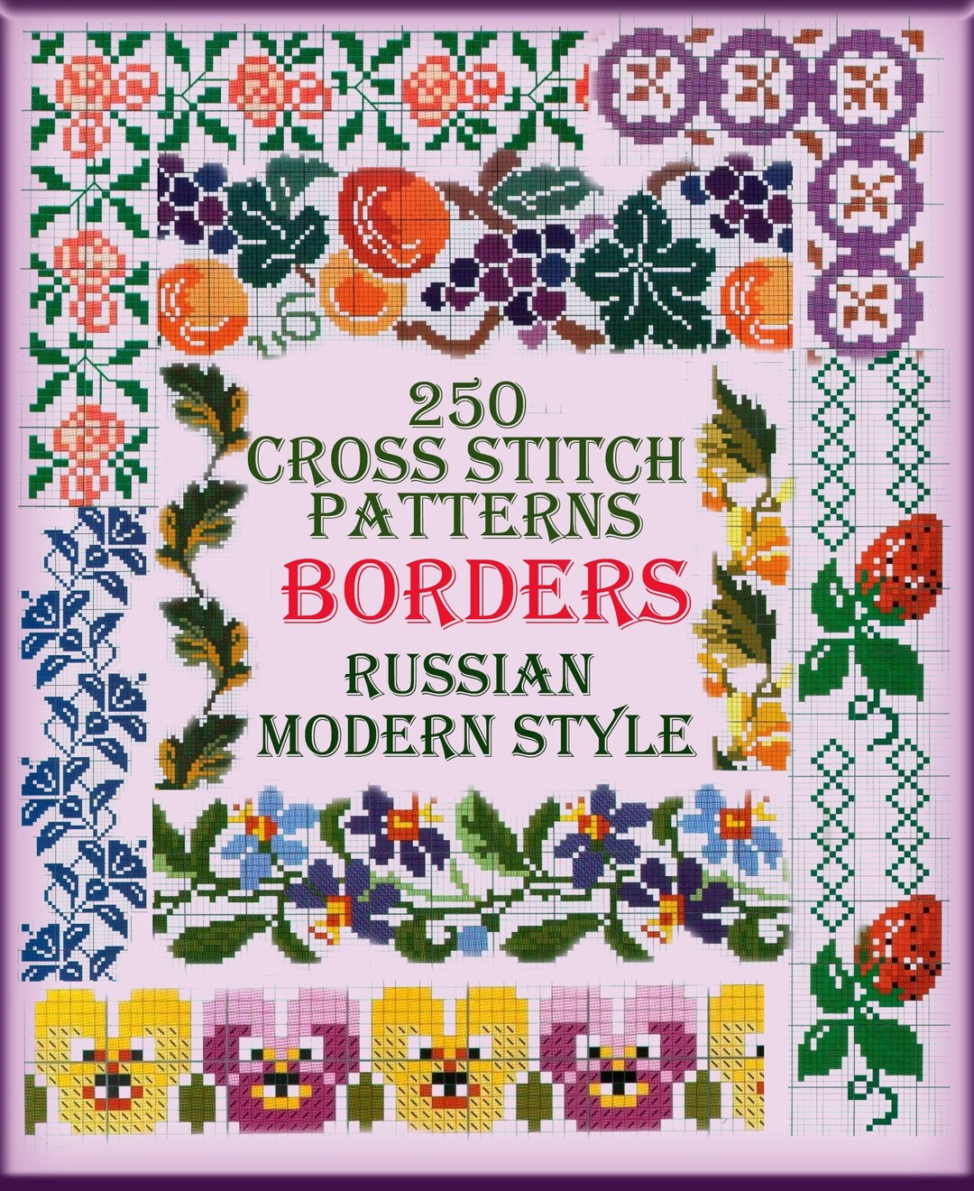 250 Modern Russian Style Patterns Borders for Cross Stitch,border ...