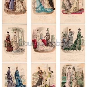 Victorian Fashion Catalog Book,magazine 1877, Pdf Ebook Antique Fashion ...