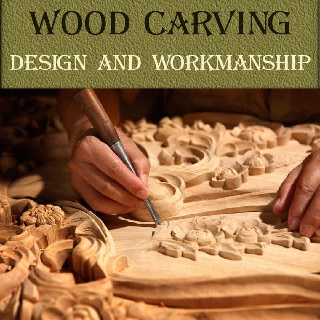 Wood Art Carving Guide,woodworking,old Books,easy Lessons in the Art of ...