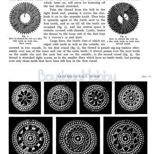 Vintage tutorial needleworklace making patterns | Etsy