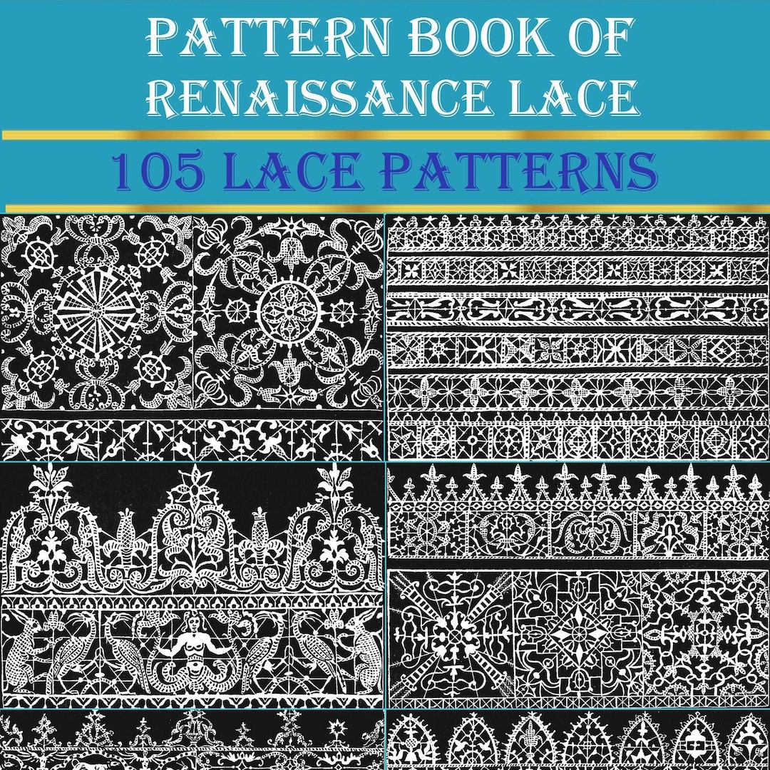 Vintage Needlework,italian Renaissance Hand Made Lace,italian Pattern ...