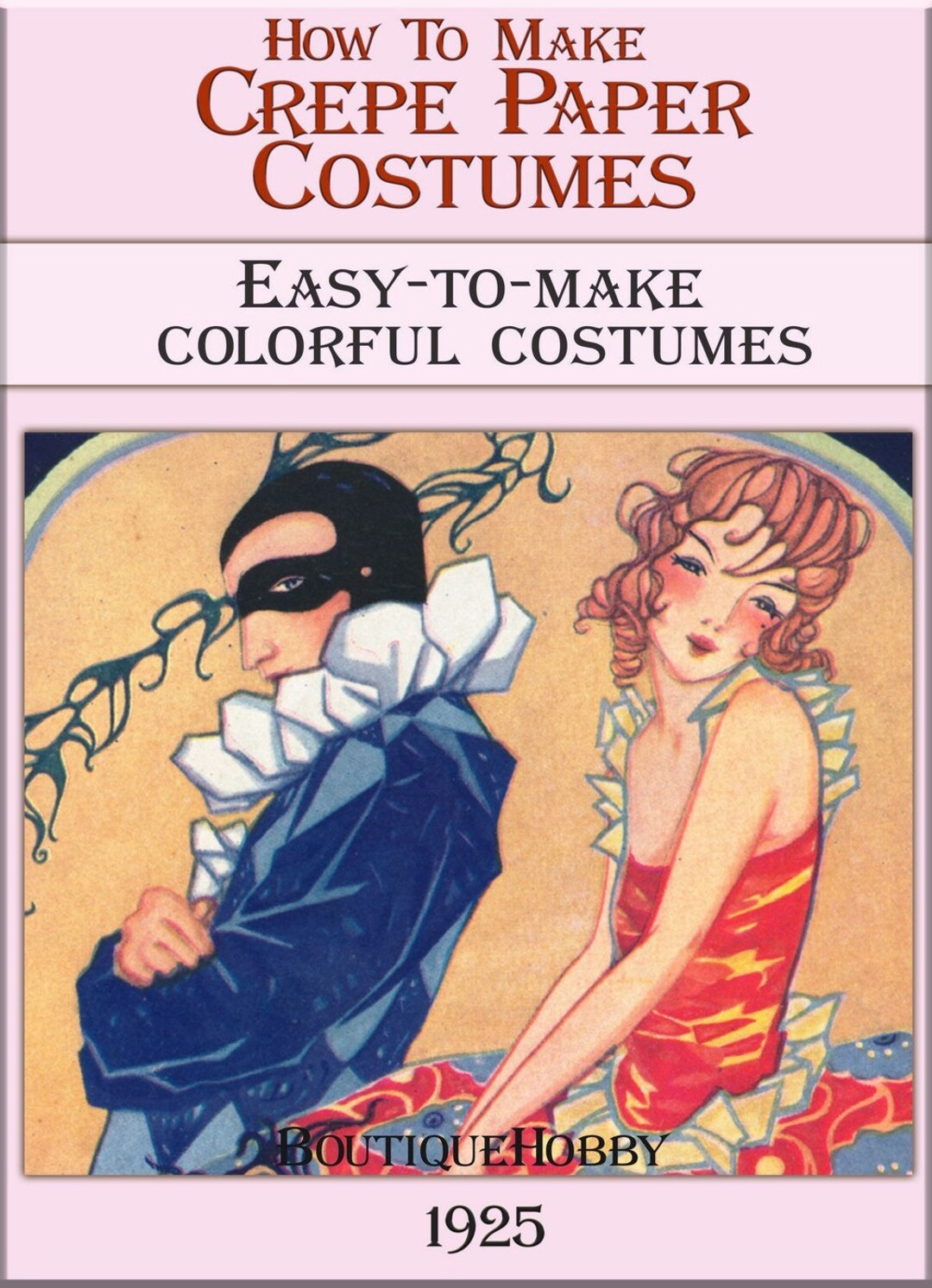 Vintage Craft Book How to Make Crepe Paper Costumes,antique Art Book - Etsy