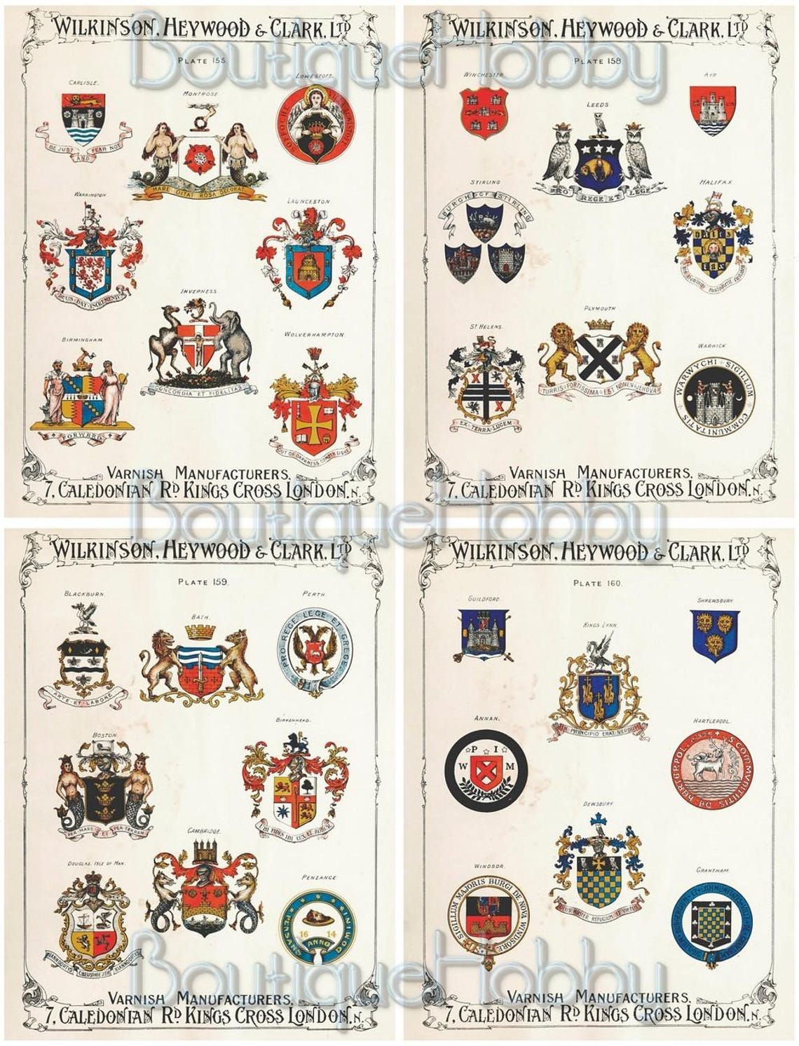 Vintage Monograms,lettering,alphabet,heraldic Designs PDF Instant ...