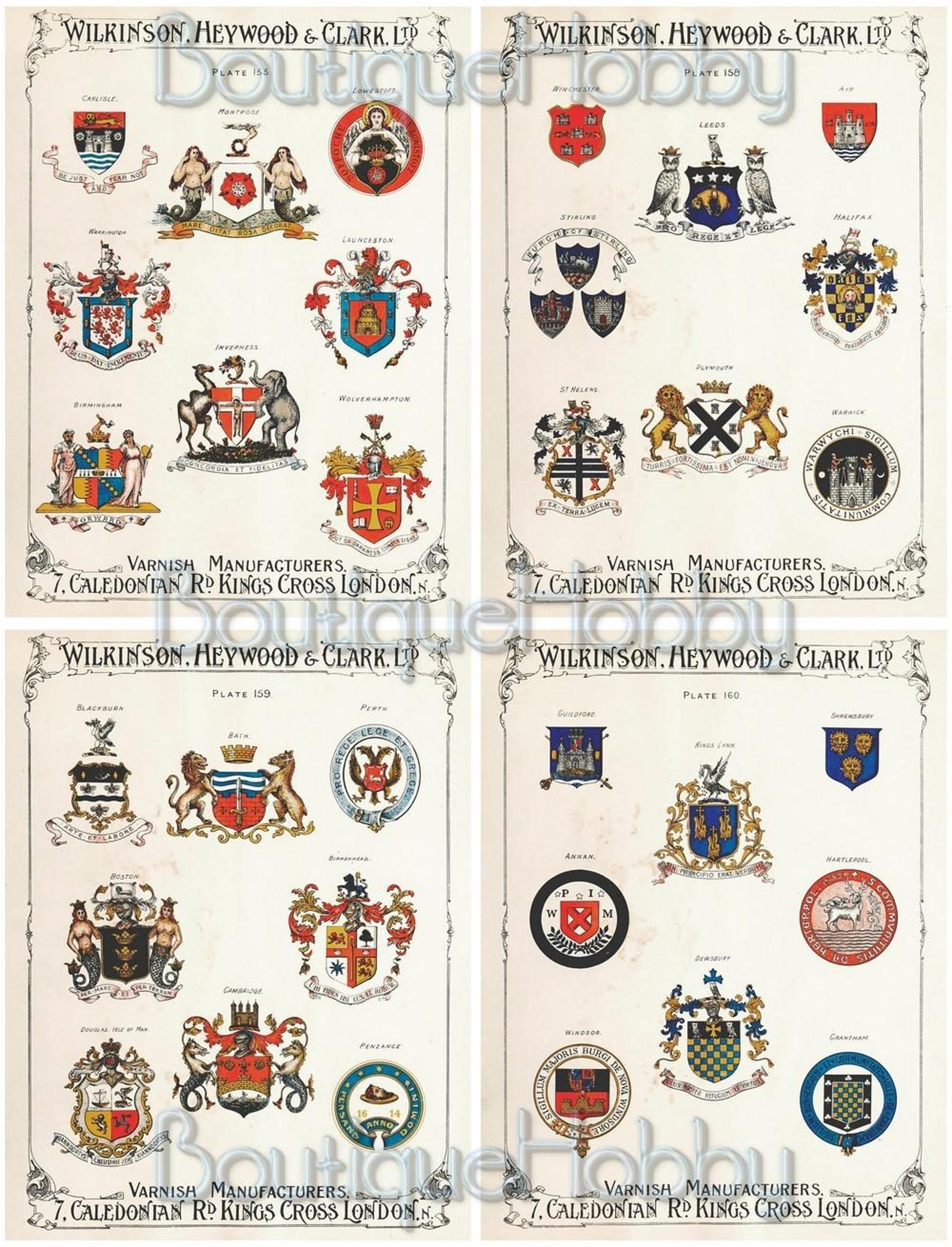 Vintage Monograms,lettering,alphabet,heraldic Designs PDF Instant ...