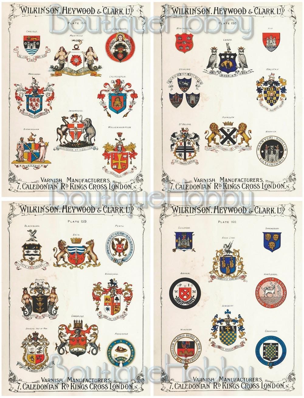 Vintage Monograms,lettering,alphabet,heraldic Designs PDF Instant ...