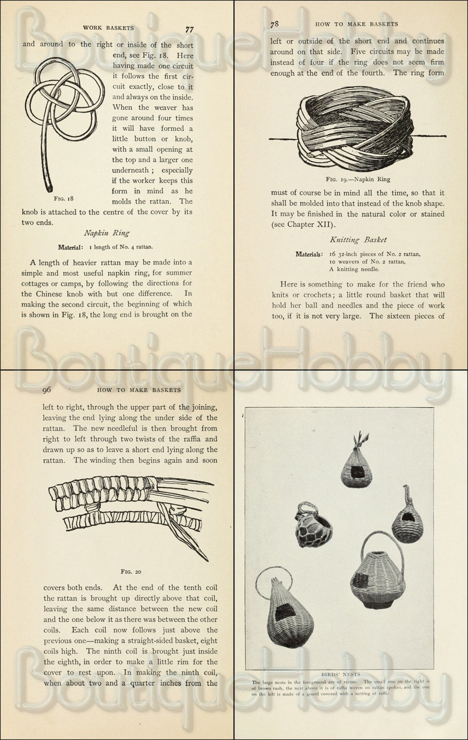How to Make Basket,weaving Book Pdf,instant Download - Etsy