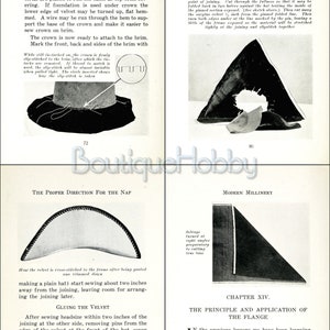Art of Millinery,how to Make Hats,instruction Vintage Millinery ...