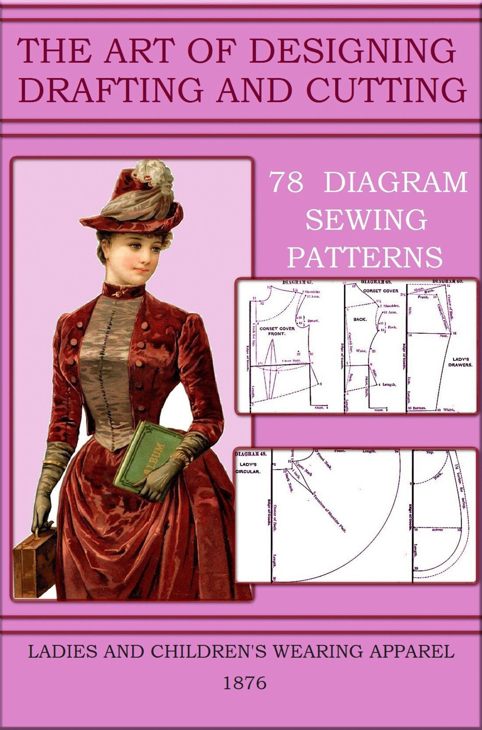 Victorian Diagram Sewing Patterns Retro Dressthe Art of - Etsy