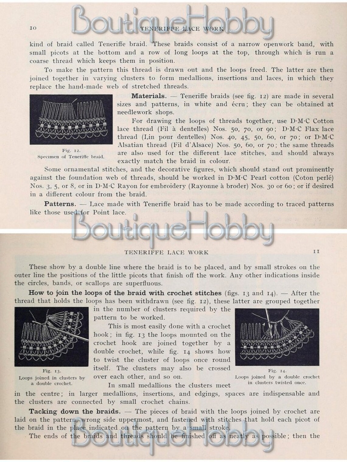 Vintage Tutorial Needlework,lace Making Patterns Books,teneriffe Lace ...
