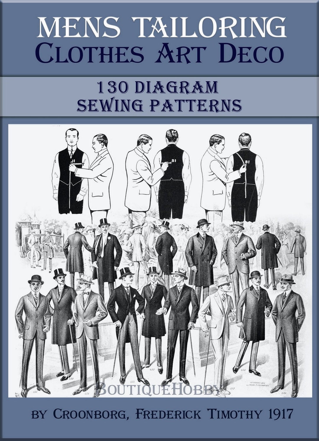 Mens Sewing Patterns,victorian Vest Pattern Trouser,tuxedo Victorian ...