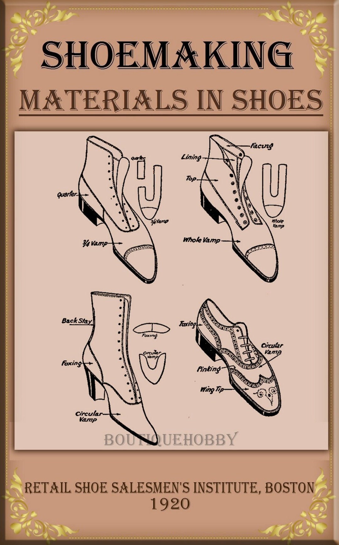 How to Make Shoes,shoe Sewing Pattern,hand Made Shoes,vintage Book - Etsy