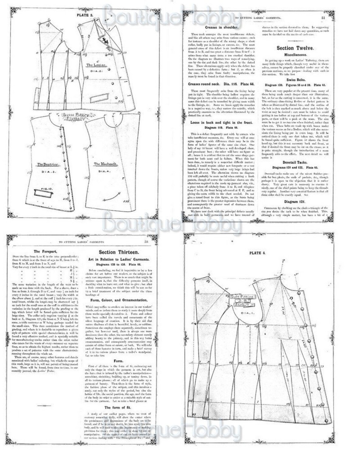 Victorian Dress Patternsvintage dressmakingretro dress | Etsy
