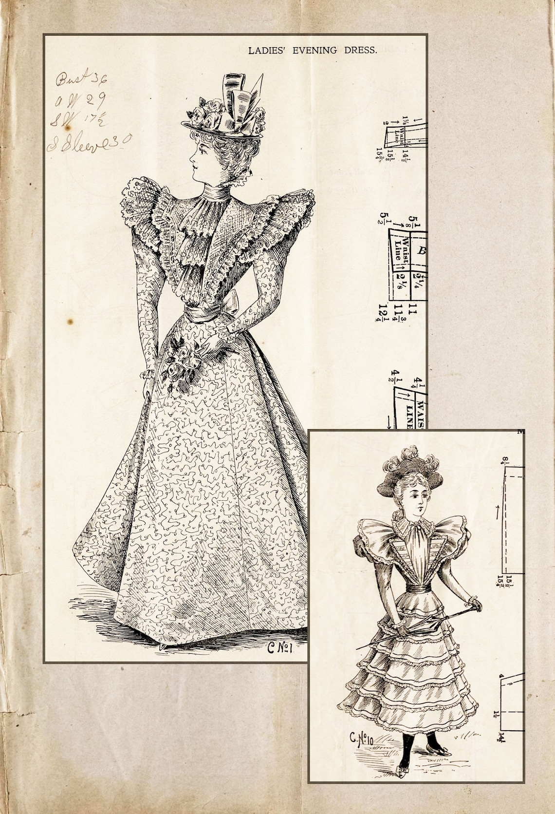 Victorian Bookvintage Sewing Patterns 17 Dresses the Garment | Etsy