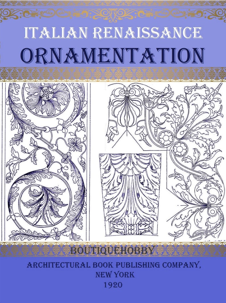 Historical Design Elementsvintage Italian Ornaments - Etsy