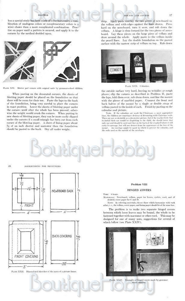 How to Bookbinding Bookhome Tutorial Bookbinding for | Etsy