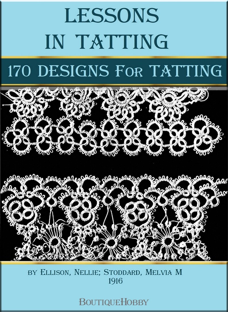 Hand Made Tatting Lace Patternvintage Patternslessons in - Etsy