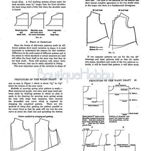 Pattern Drafting,making Vintage Book,sewing Guide,step by Step Pattern ...
