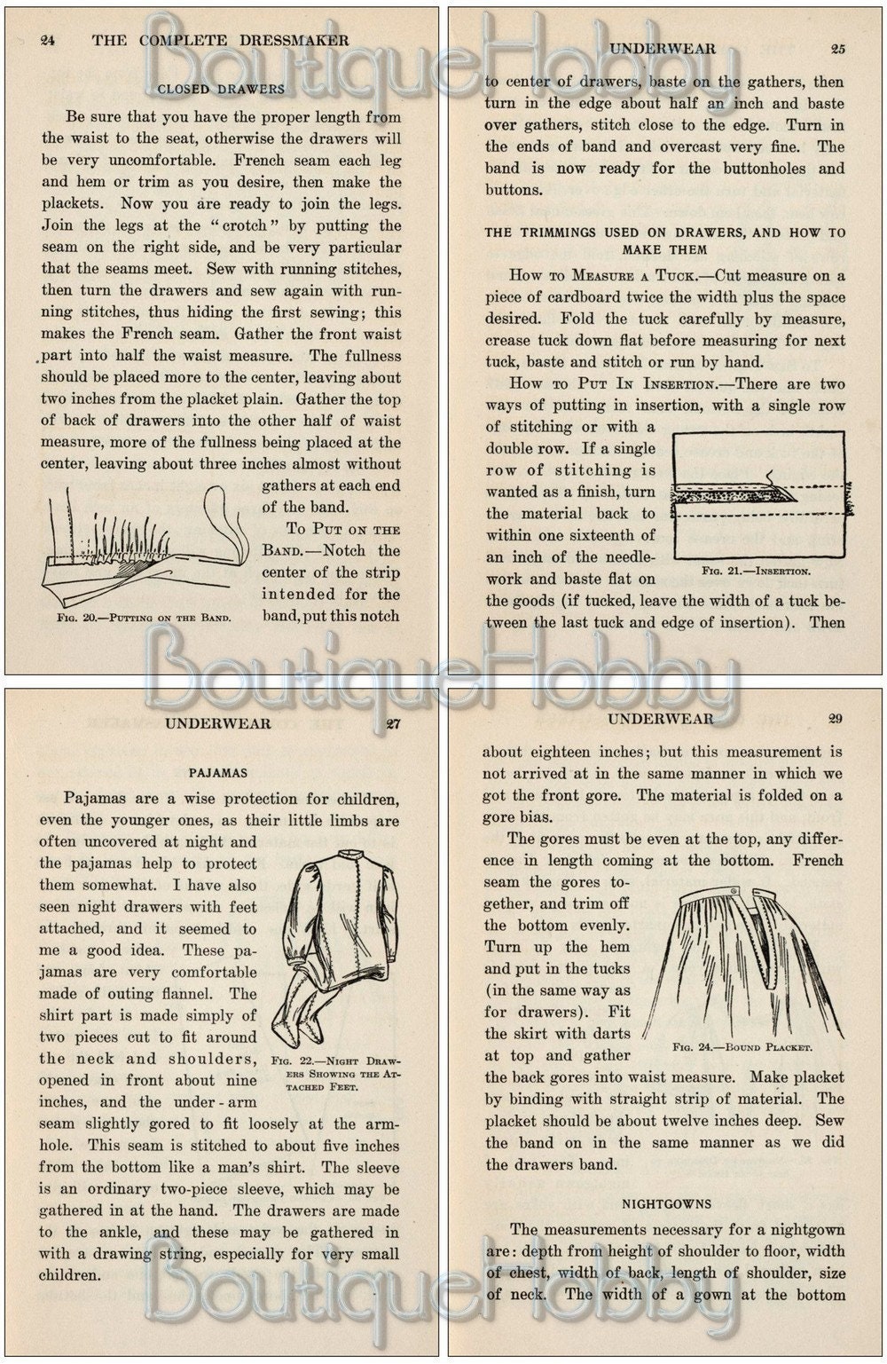 Vintage Dressmaking Guide Book,making Clothes and Millinery,sewing ...