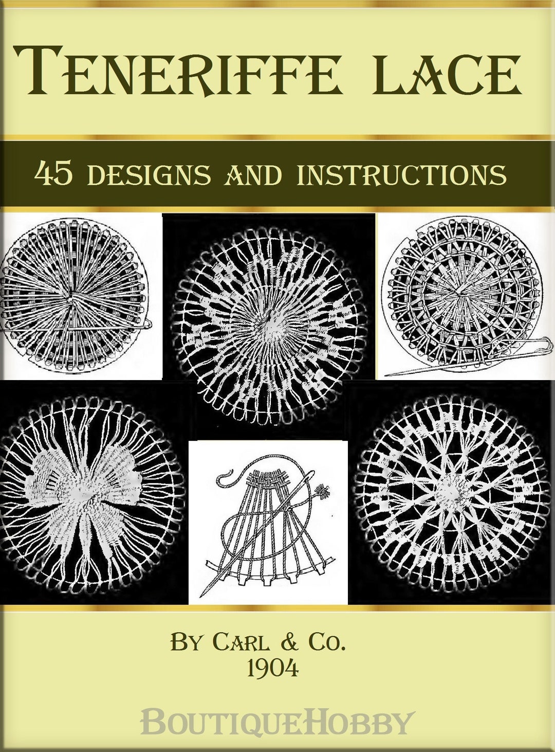 Vintage Needlework Patterns Book,45 Hand Made Teneriffe Lace - Etsy