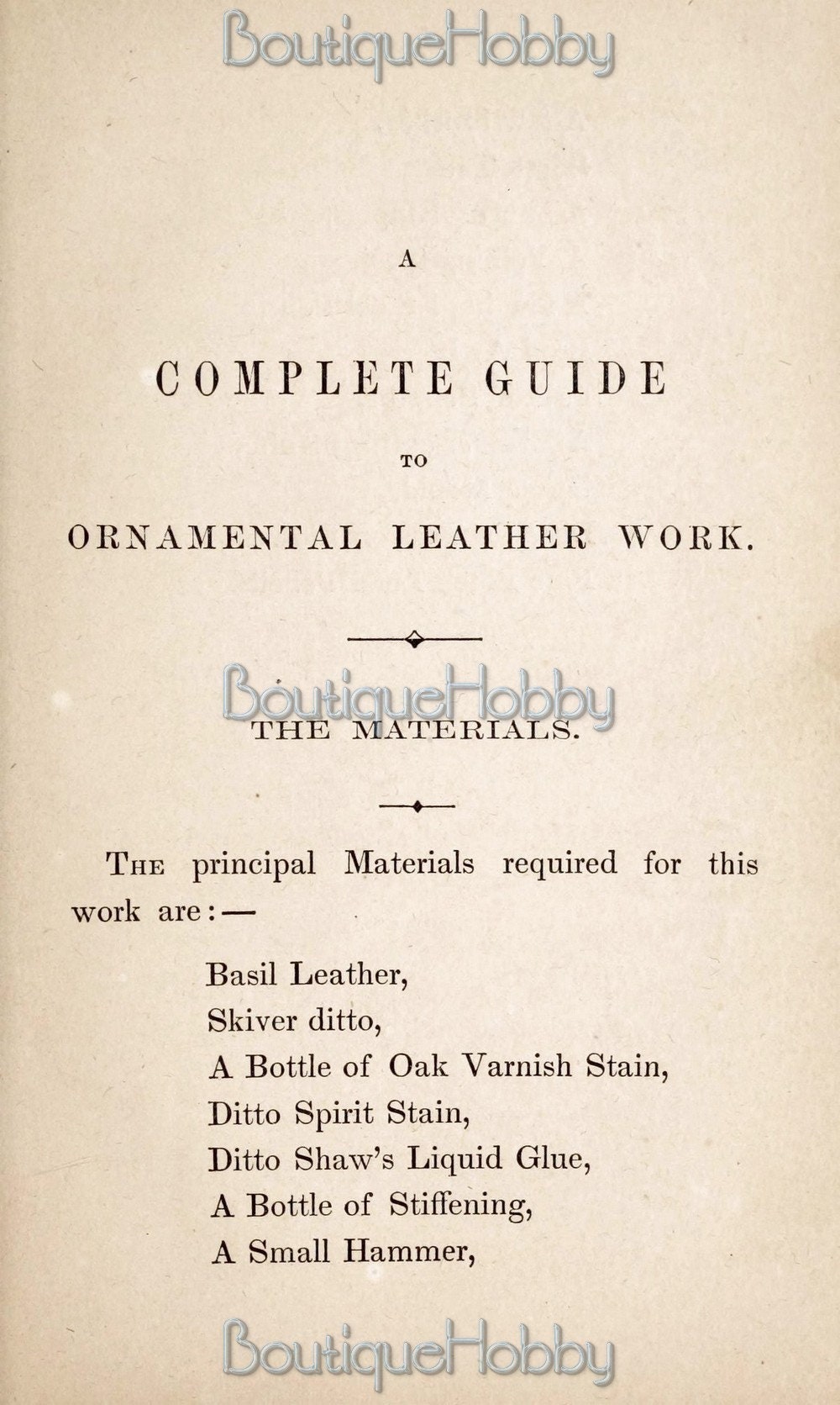 Leather Decoration Work Patternguide to Ornamental Leather | Etsy