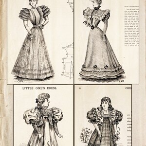 Victorian Book,vintage Sewing Patterns 17 Dresses, the Garment Cutter ...