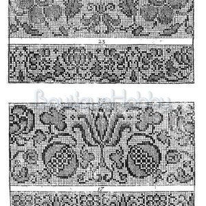 German Vintage Cross Stitch Patterns Book-3,antique Digital Embroidery ...