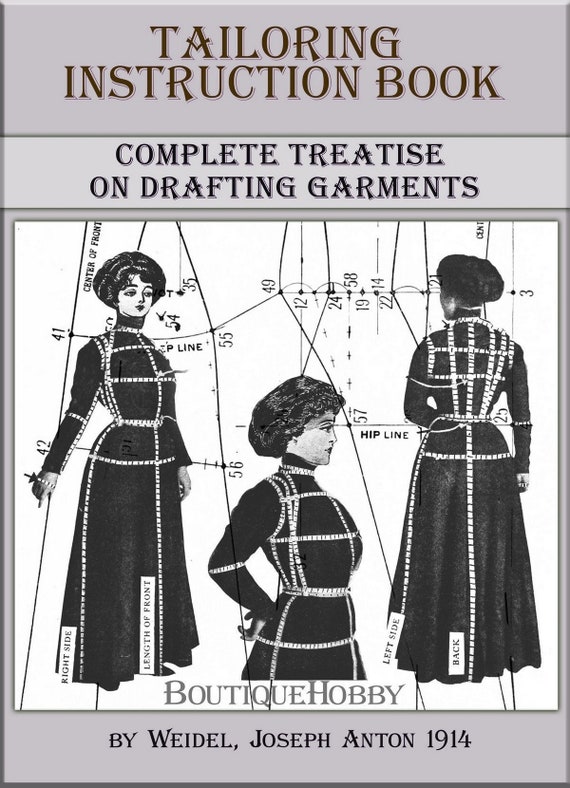 Vintage Dressmaking Instruction Bookdrafting Garmentssewing | Etsy