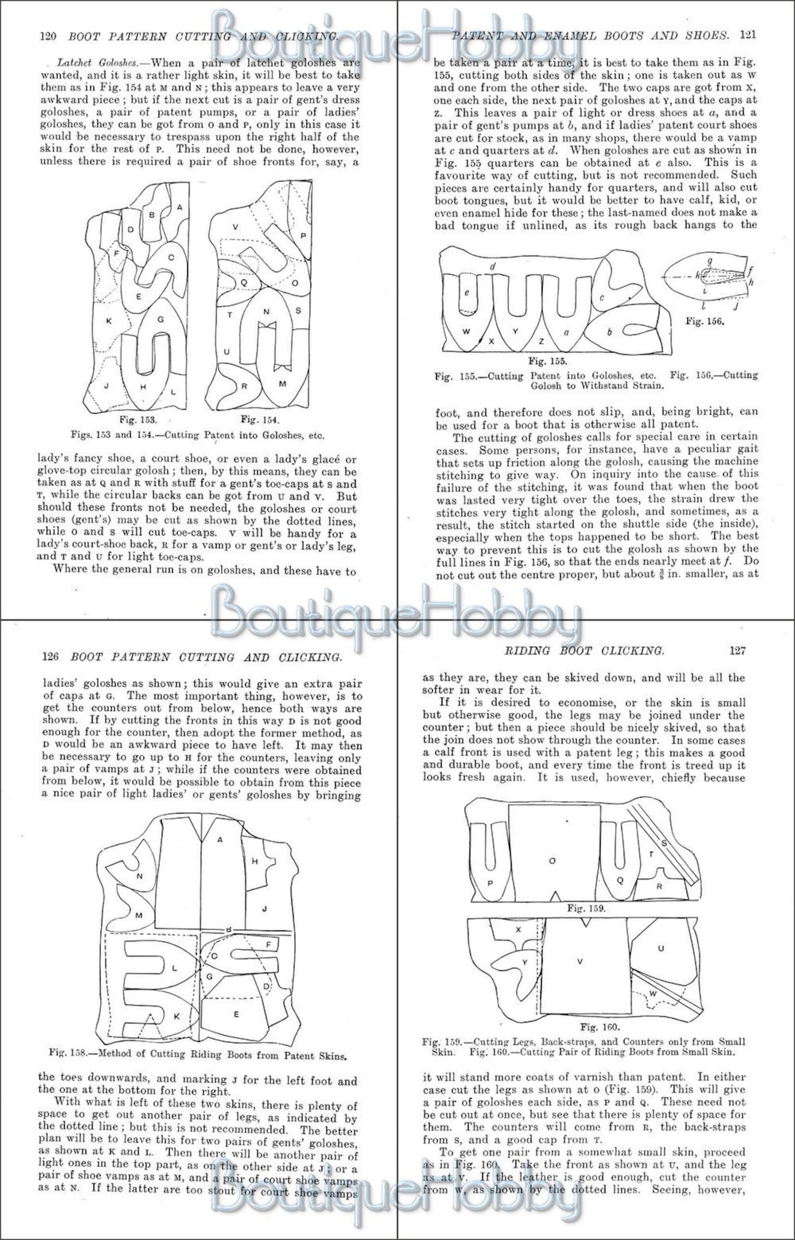 How to Make SHOES Shoe Pattern Cuttingvintage Shoe Sewing - Etsy