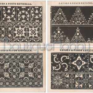 Italian Renaissance Embroidery Patterns Lace Book,vintage Patterns-2 - Etsy