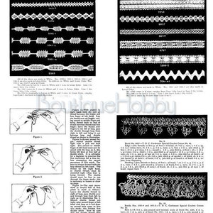 Vintage tatting patterns tutorialhand made lace rare | Etsy