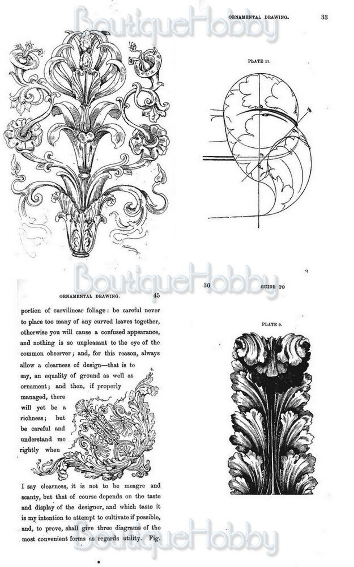 Ornamental Design Elementsornament Tutorialguide for Drawing - Etsy