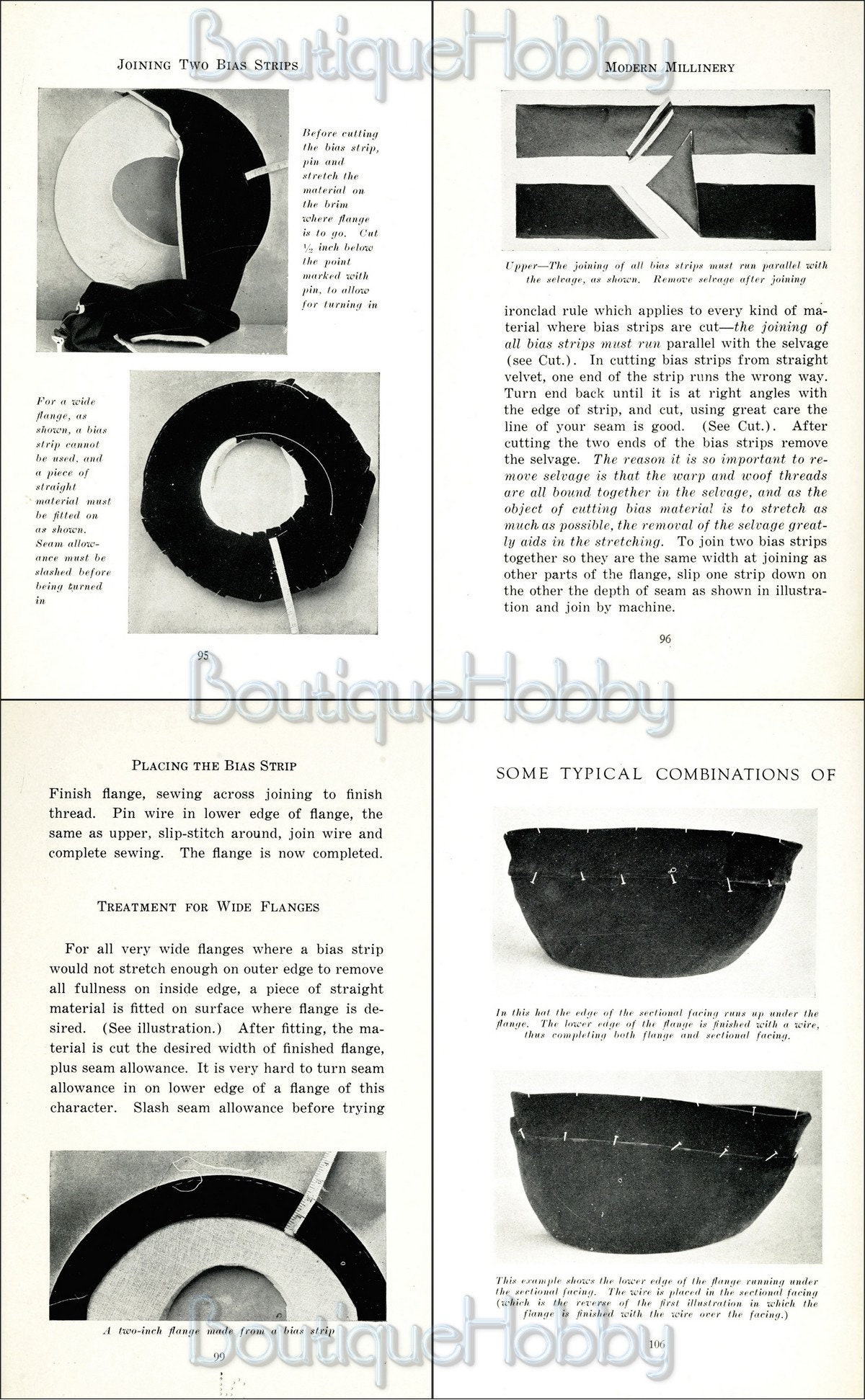 Art of Millinery,how to Make Hats,instruction Vintage Millinery ...